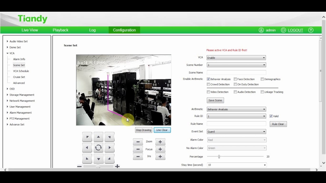 TIandy: Guard Function Settings - YouTube