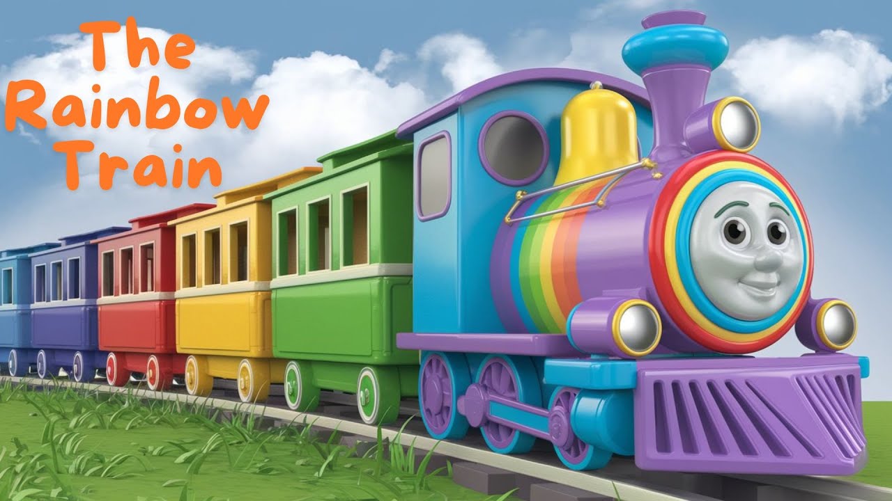 The Rainbow Train || The Rainbow Train Poem for kids||Learning Poem for ...