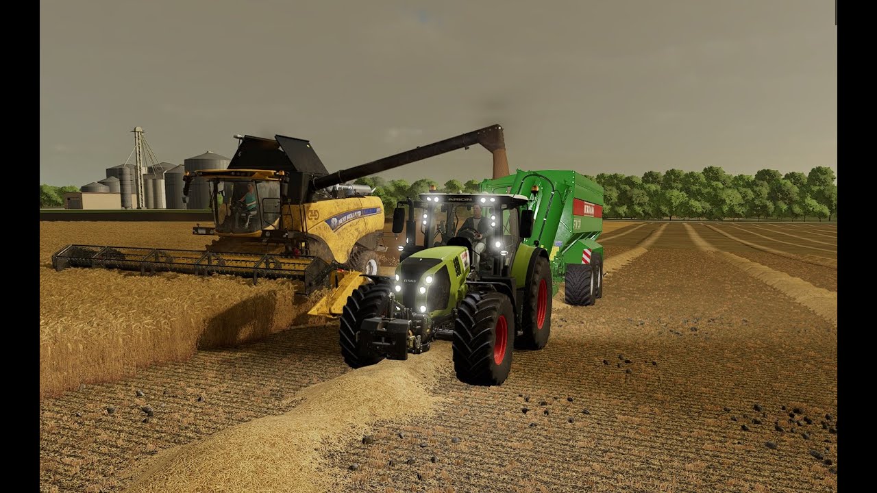 Cosecha de trigo en Black River - Farming Simulator 22 - YouTube