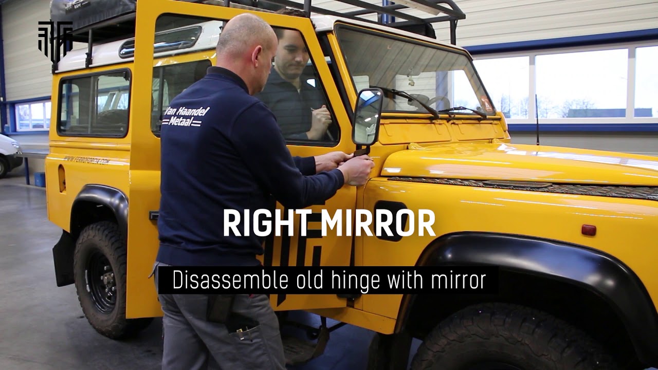 Mirror assembly with side-door hinges Defender 110 (HSS4-001 / HSS4-001 ...