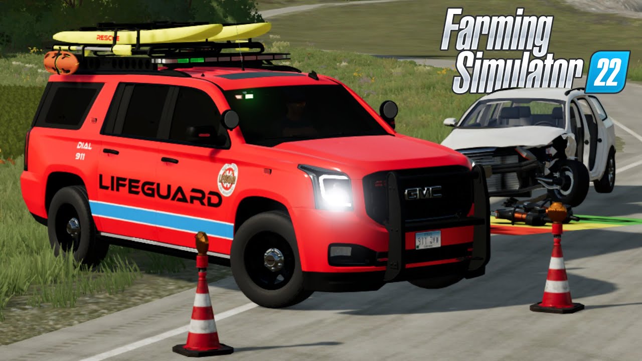 FS22 - WORKING at the ACCIDENT PLACE w/ GMC Yukon - NEW CAR MOD for ...