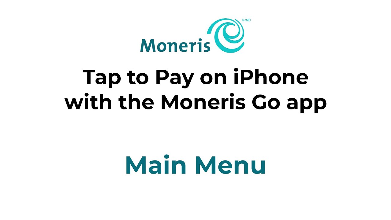 Tap to Pay on iPhone on Moneris Go app - Main Menu - YouTube