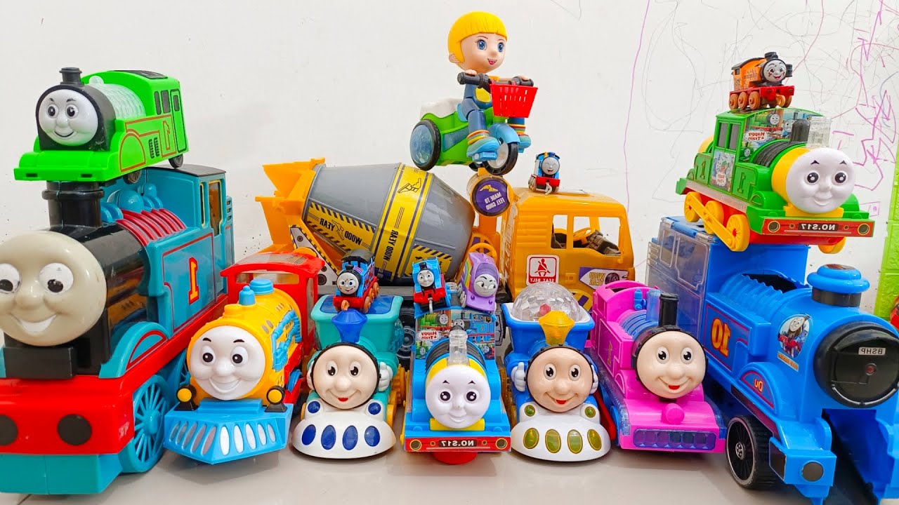Thomas & Friends, Thomas Kembar, Tayo The Little Bus, Mixer Truck ...
