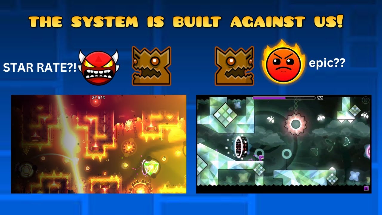 The Problem With Geometry Dash's Level Rating System - YouTube