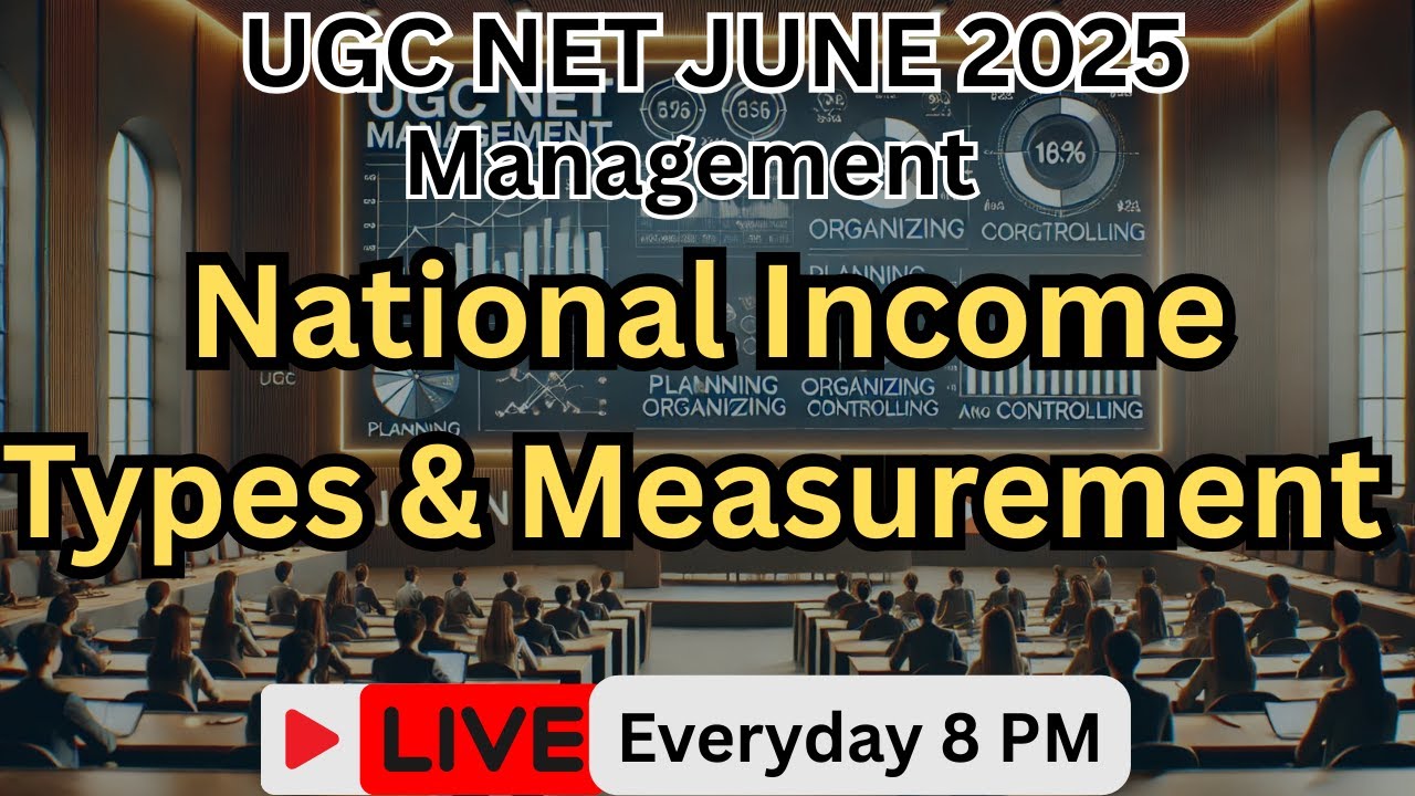 National Income - Types & Measurement | UGC NET Management | # ...