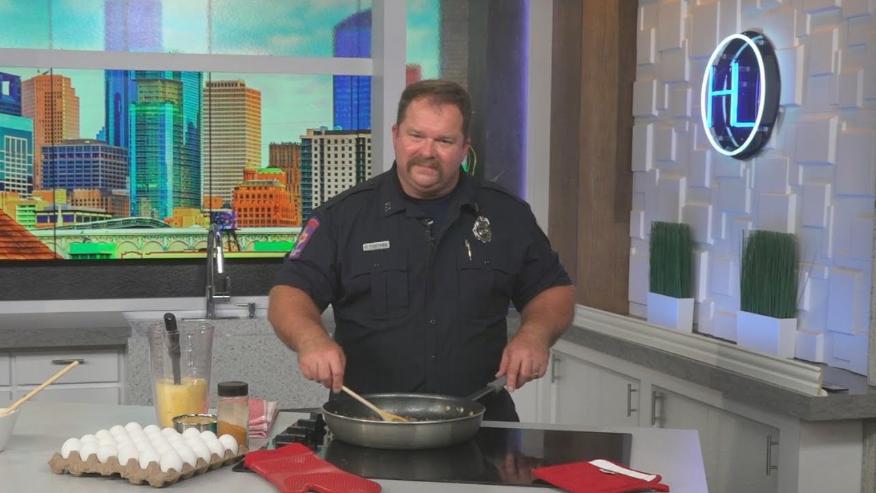 Learn to cook safely with a firefighter for fire prevention week - YouTube