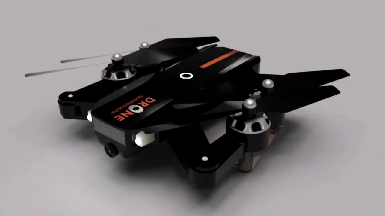 Foldable Drone | Product Design | Download Free | 3D CAD Model. - YouTube