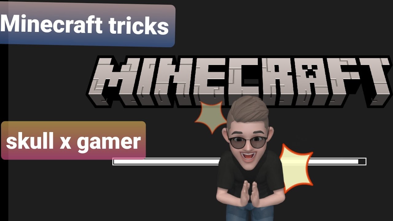 Minecraft top popular tricks/ skull x gamer - YouTube