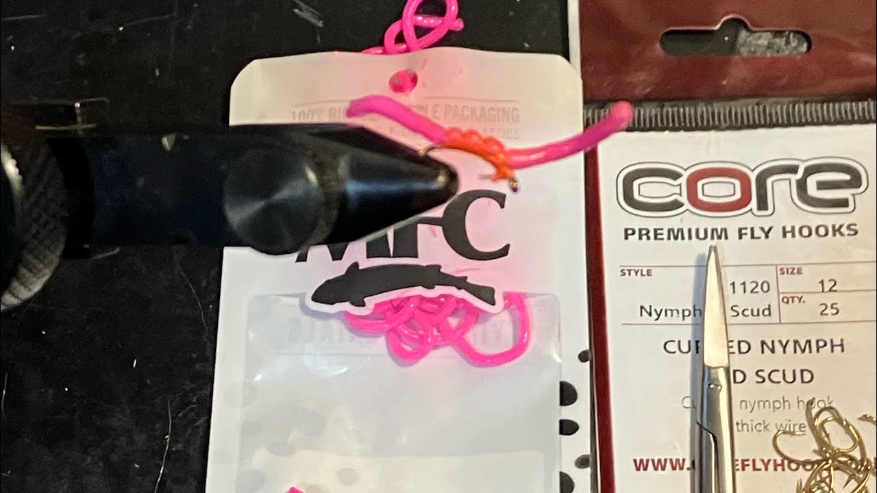 How to tie a San John worm with squirmy worm material - YouTube