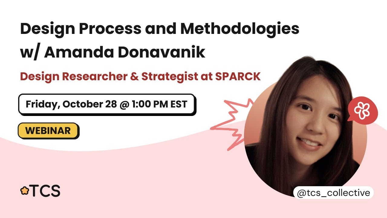 Design Process & Methodologies / w Amanda Donavanik (UX Researcher ...