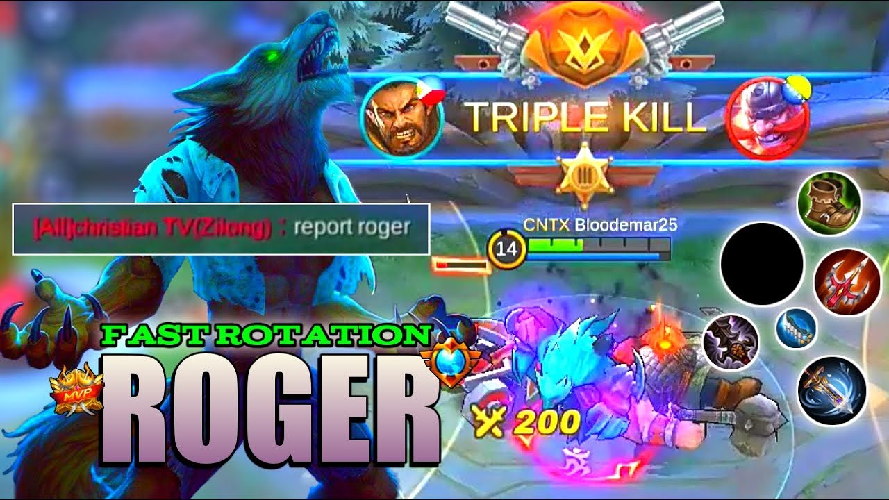 Fast Rotation Roger🔥 Cheater Daw Ako? 😳 | Top Global Roger | BLOODEMAR ...