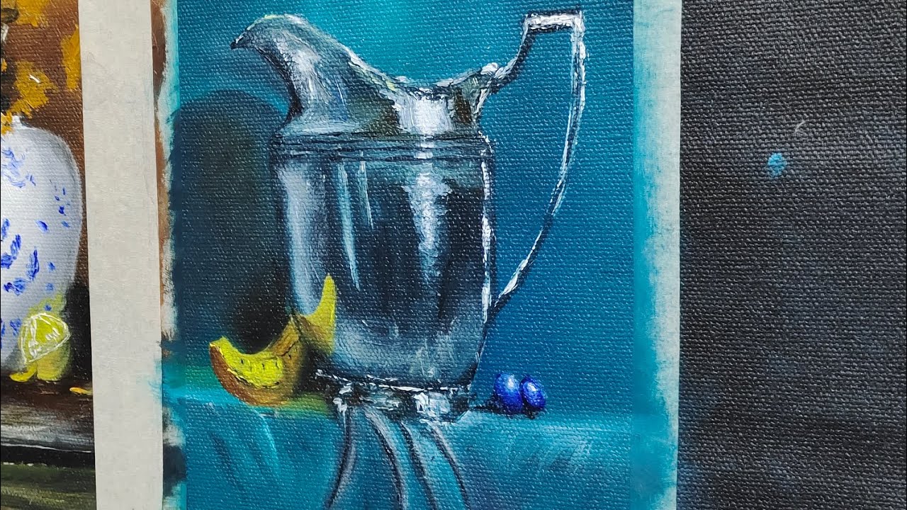 painting berries 🫐 [REAL TIME] still life painting tutorial - YouTube