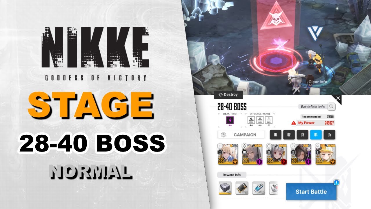 Stage 28-40 BOSS (Crystal Chamber) Normal Mode | Goddess of Victory ...