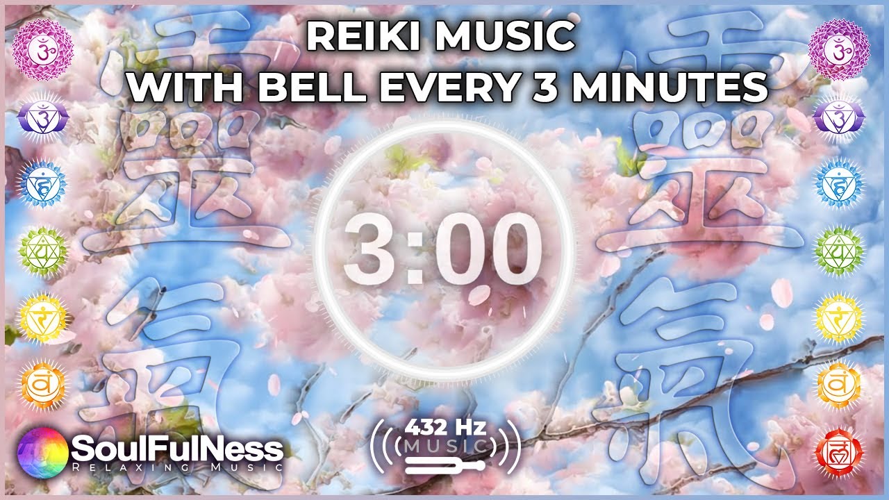 Reiki Music With Bell Every 3 Minutes - YouTube Music