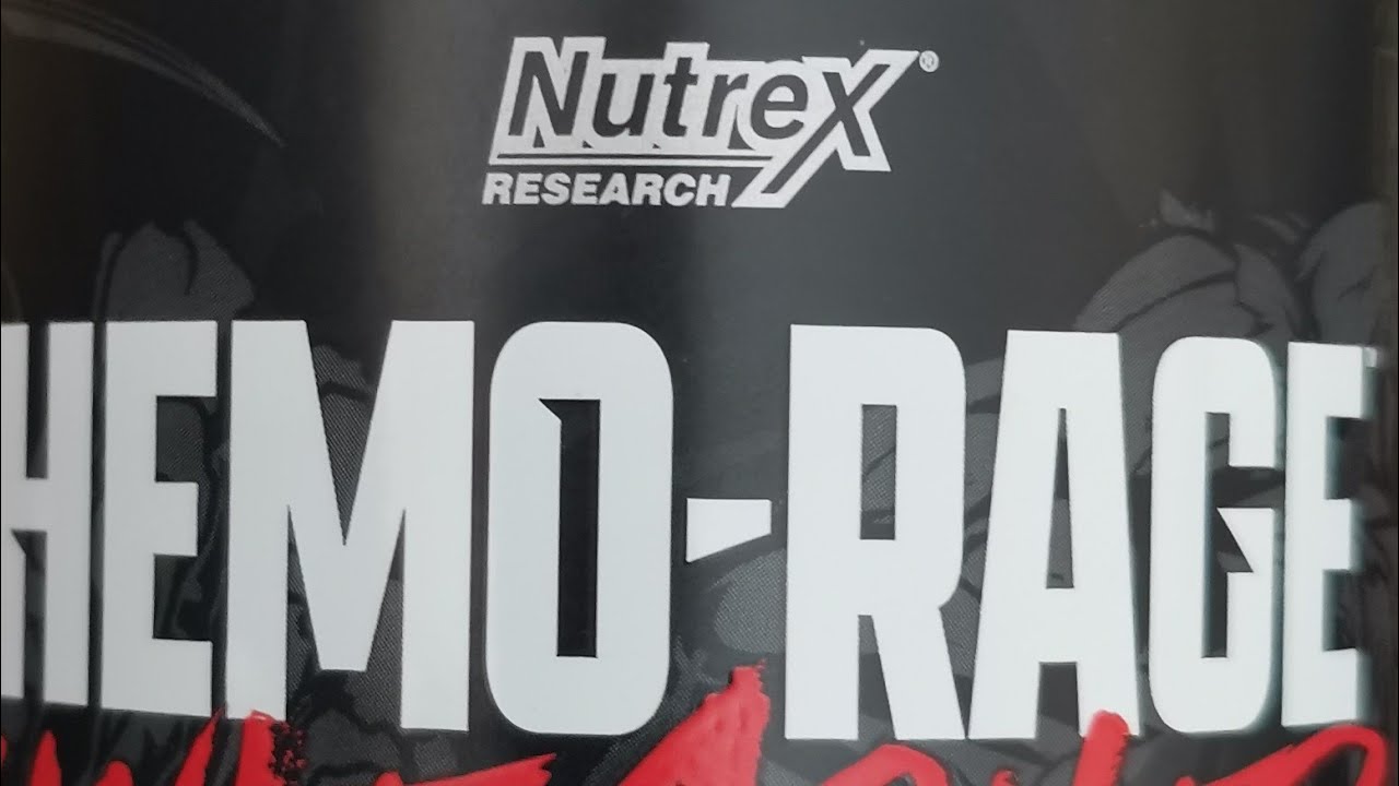 Предтрен и ноотроп HEMO-RAGE от Nutrex - YouTube