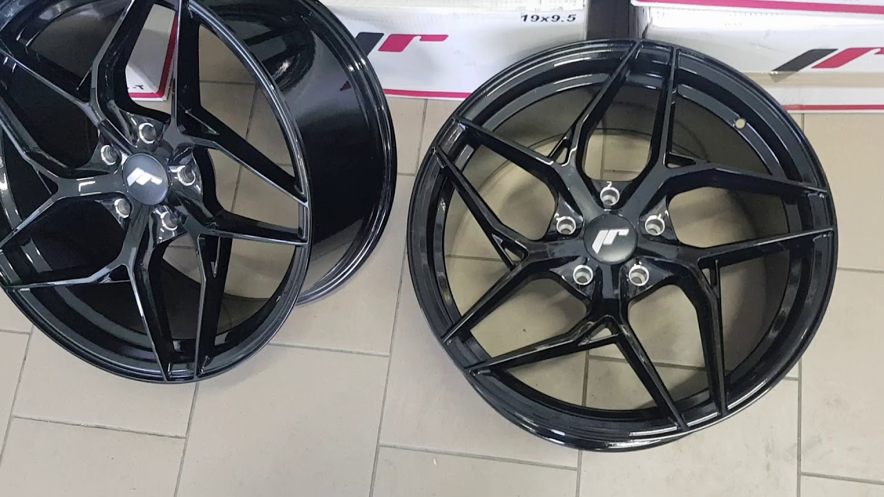 JR wheels jr35 19x8.5 19x9.5 gloss black 5x120 5x112 5x114.3 - YouTube