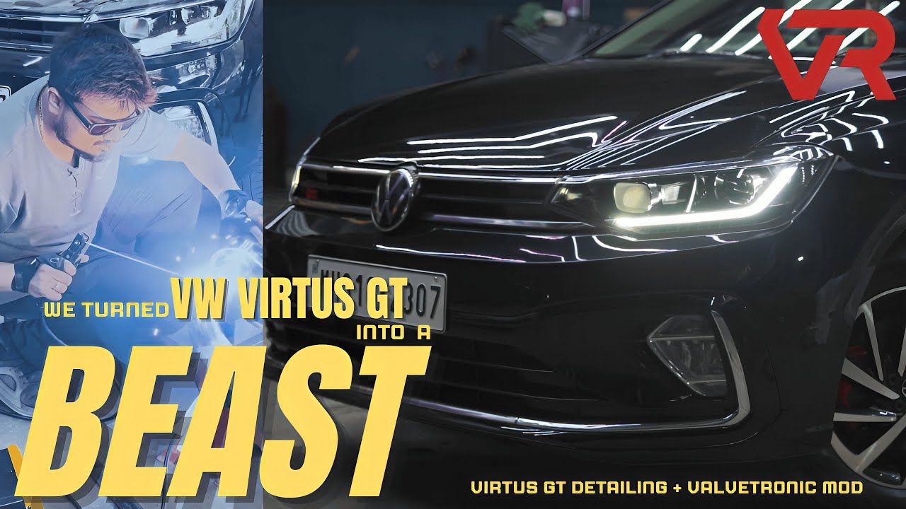 VW VIRTUS valvetronic exhaust upgrade + custom mods - YouTube