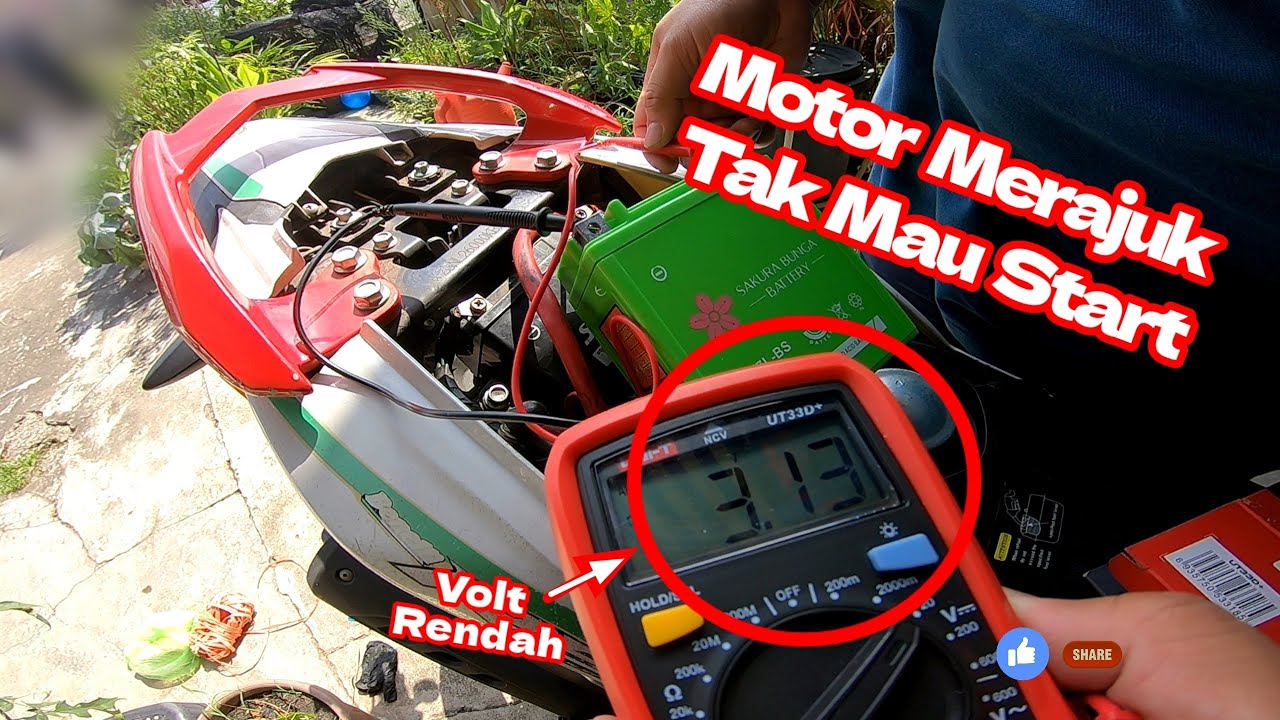 Motor Merajuk Tak Mau Start!!!Cara Mudah Periksa Keadaan Bateri ...