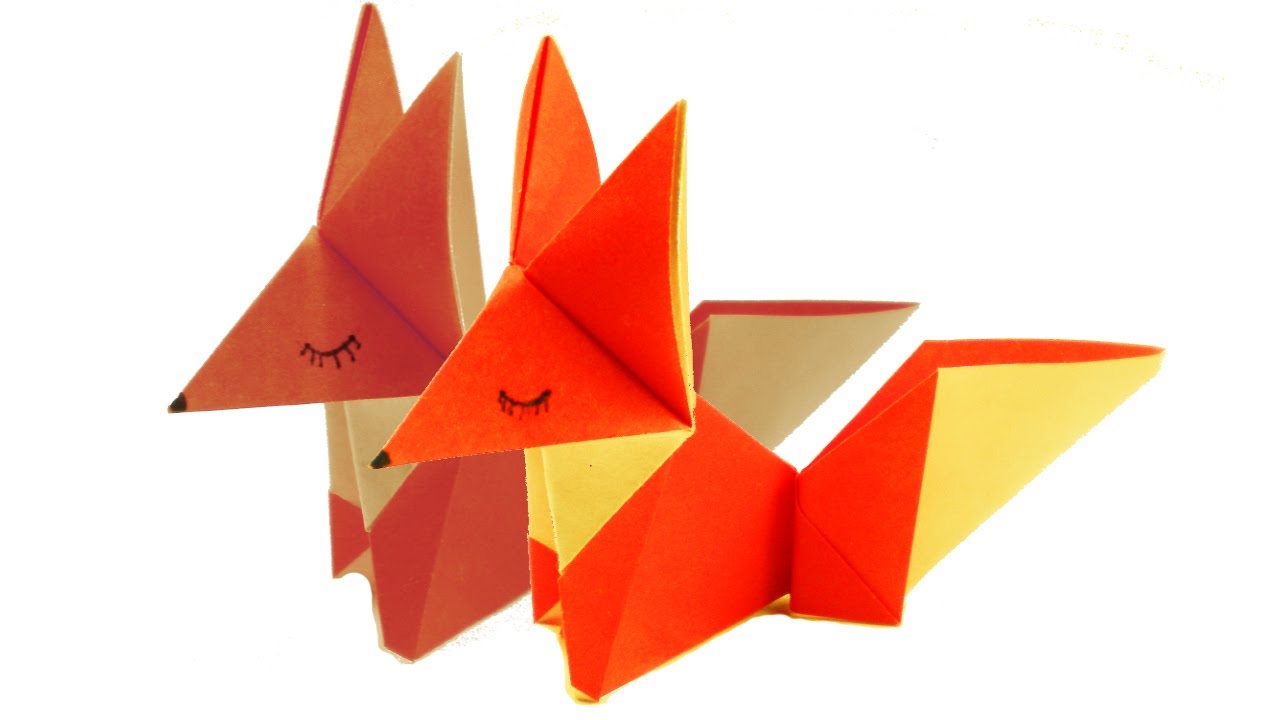 Fox Origami. How to Make Origami Fox. Easy Paper Fox. - YouTube