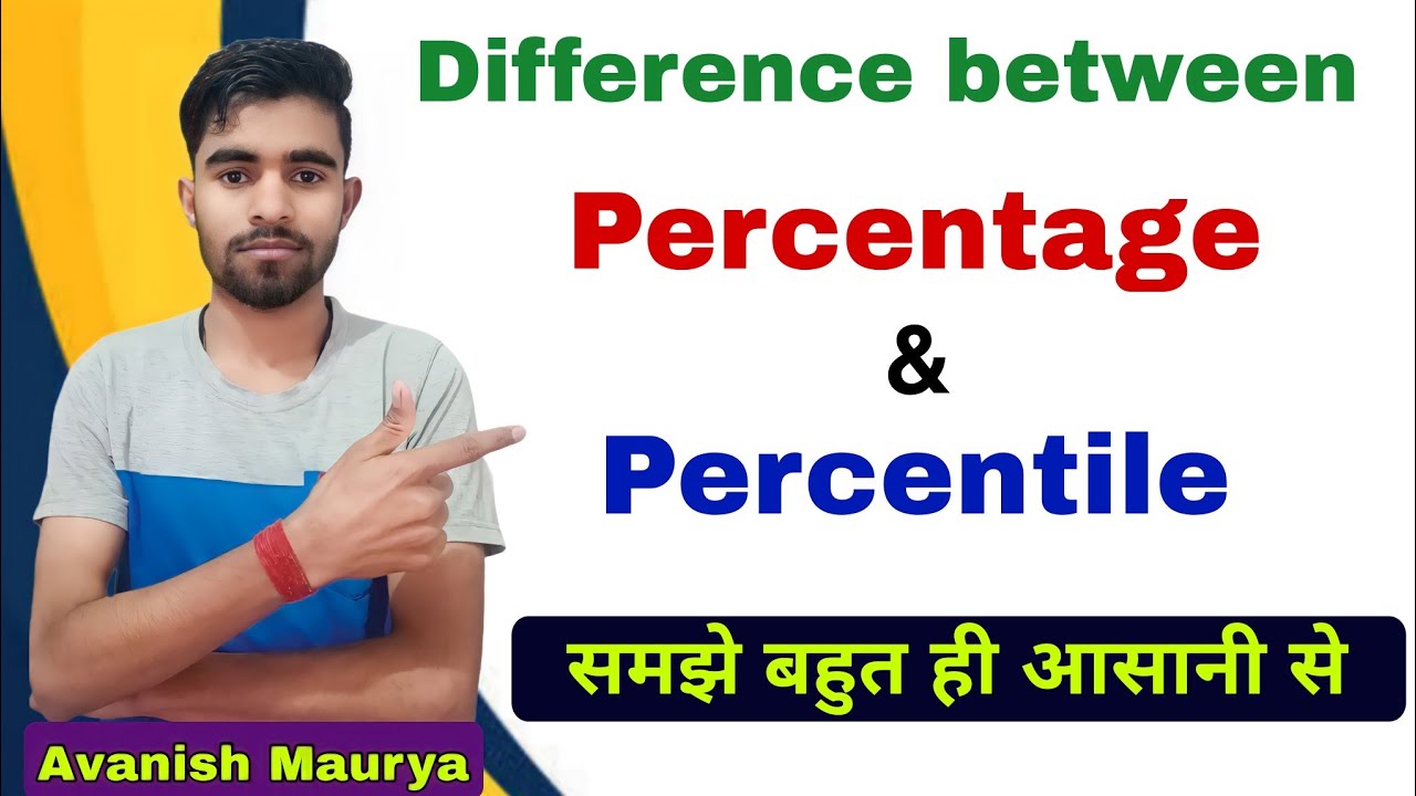 Difference between percentage & percentile | what is percentile - YouTube