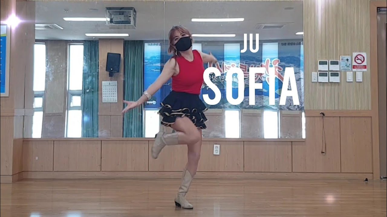 [ju라인댄스] Sofia Line Dance / Beginner - YouTube