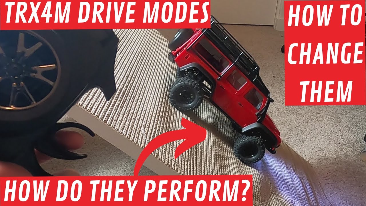 How To Change TRX4m Drive Mode And Testing Them - YouTube