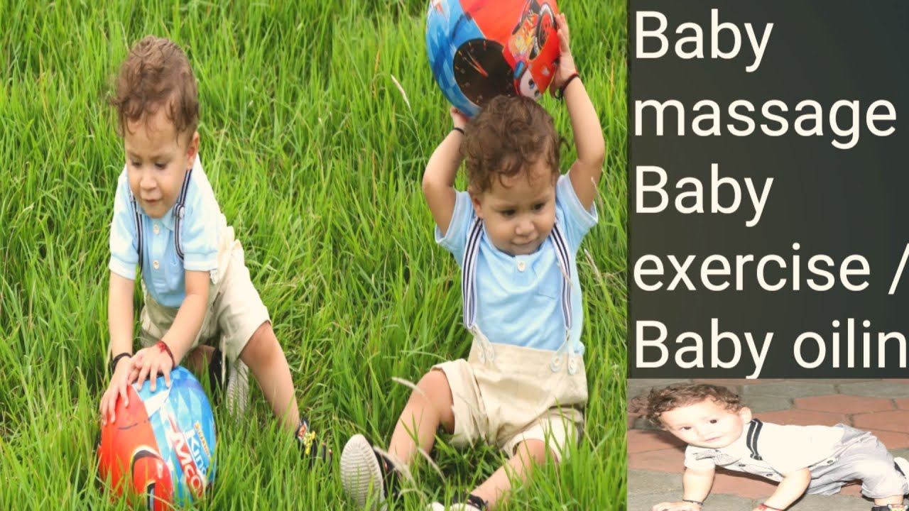 How baby enzoy massage /exercise/Naughty babyes massage - YouTube