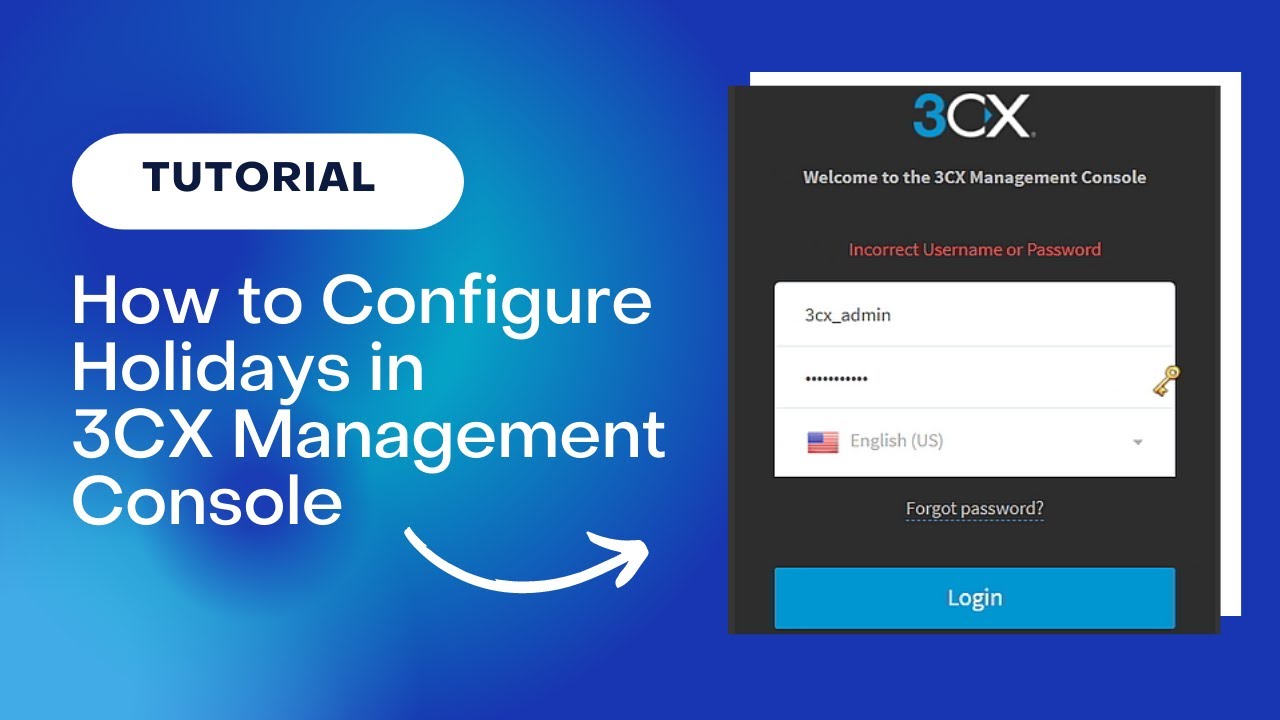 How to Configure Holidays in 3CX Management Console - YouTube