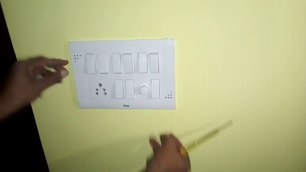 How to connect switch board//12 modular switch board connection//12 ...