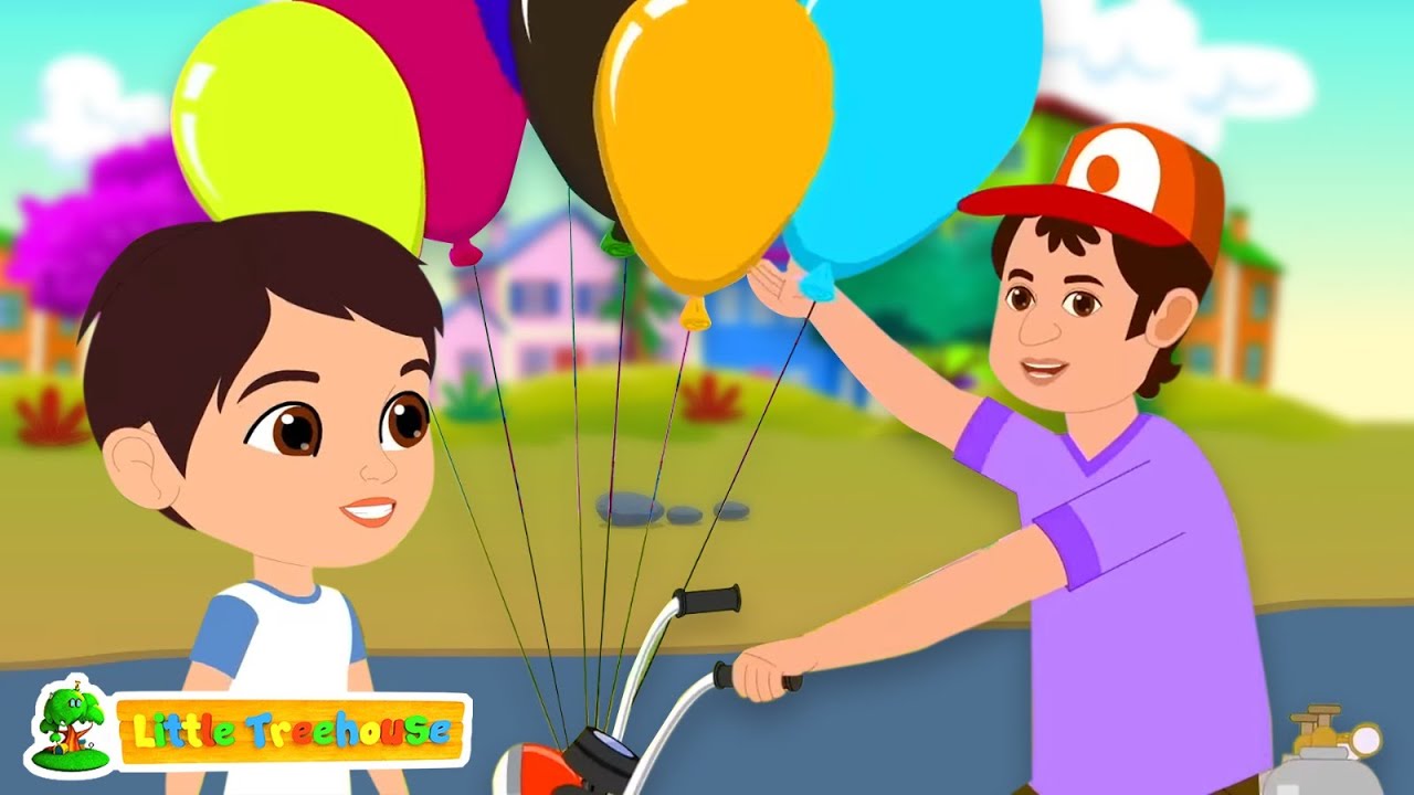 Gubbare Lelo Gubbare, गुब्बारे वाला, Kids Poem in Hindi and Nursery ...