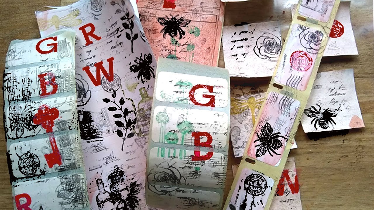 How to make Vintage Labels Mass Production Craft Tutorial Labels for ...