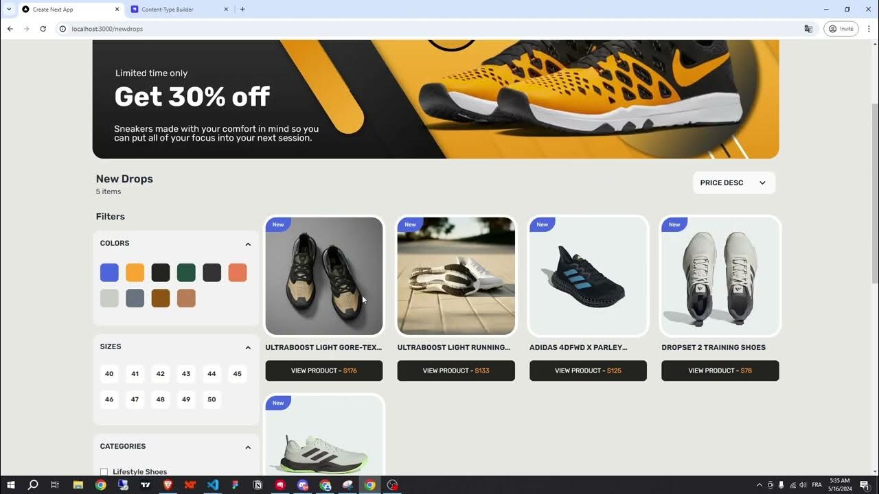 Full Stack Next.js 14 Ecommerce Shoes Store | Next.js 14, React.js, TailwindCss, Strapi, Stripe ...