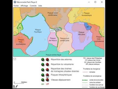 Carte répartition séismes, volcanisme, reliefs et plaques tectoniques ...