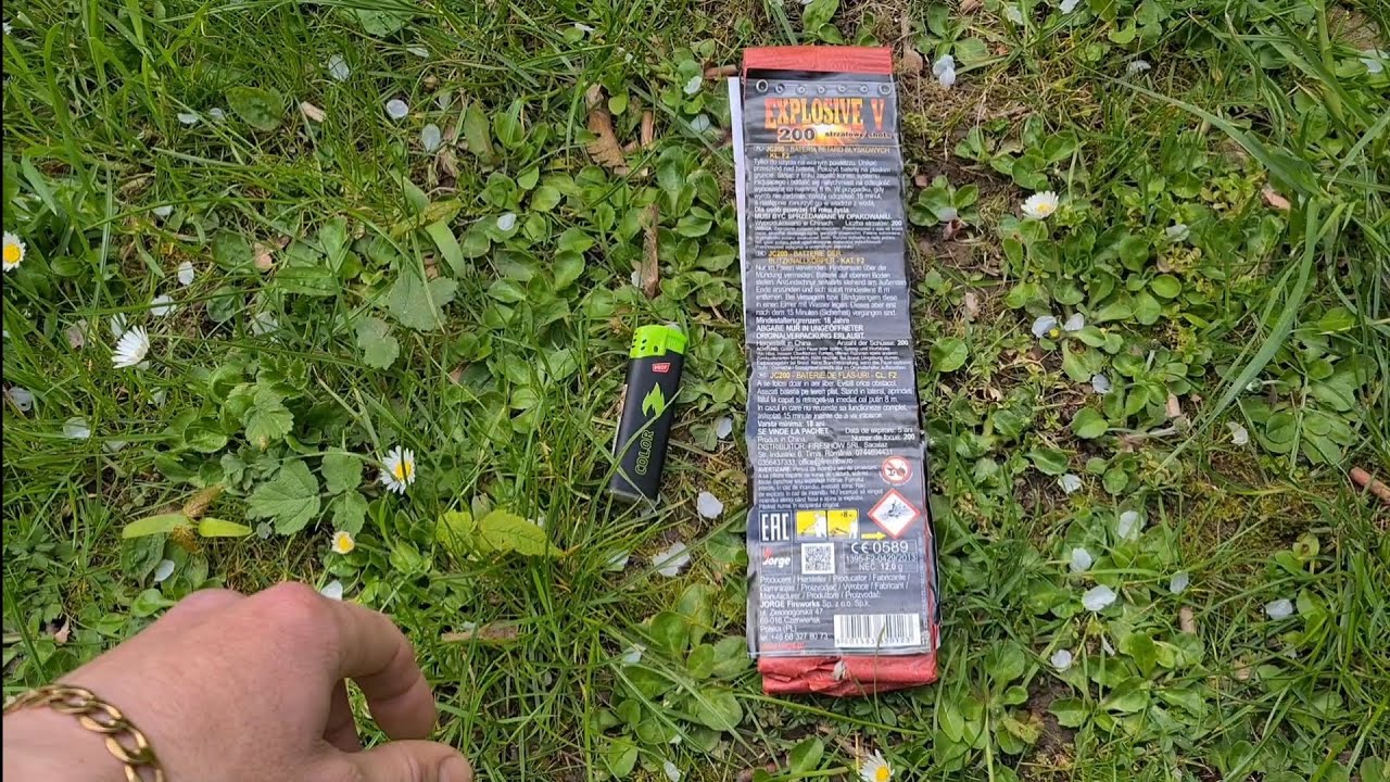 Explosive V 200 Shot Firecracker Strip By Jorge Fireworks (With Slow ...