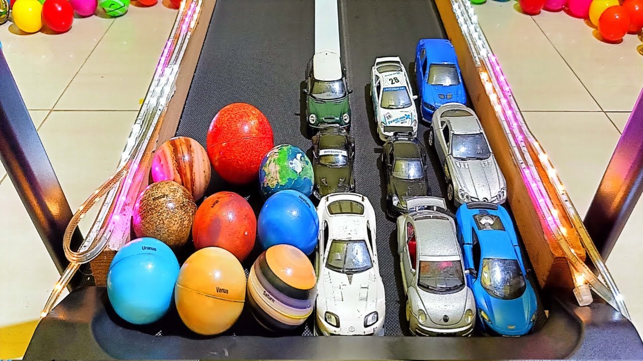 Battle Royal Solar System VS Super Car, Treadmill Racing.. - YouTube