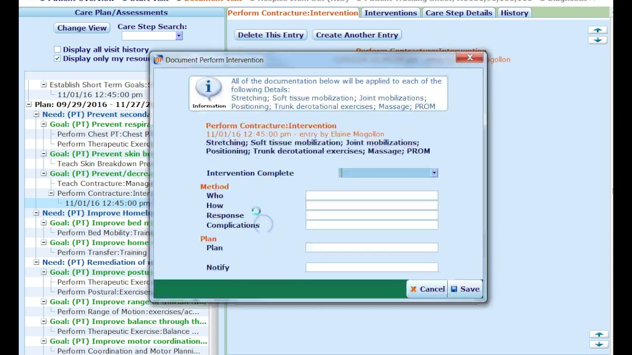 Perform Visit Routine Visits - YouTube