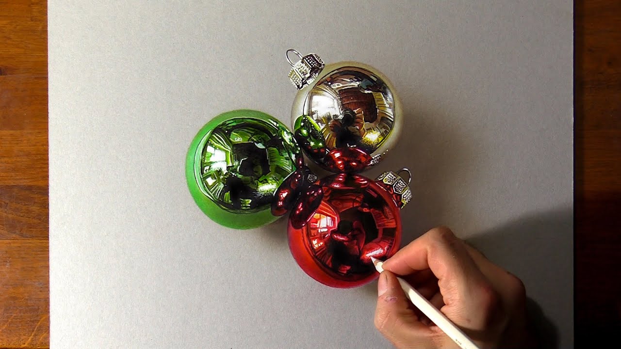 Shiny Baubles Drawing - YouTube