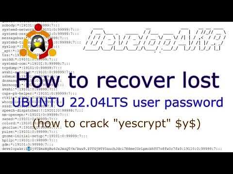 How to crack yescrypt password hash algorithm - YouTube