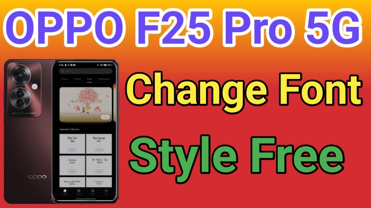How To Change Font Style OPPO F25 Pro 5G | How To Download Font Style ...
