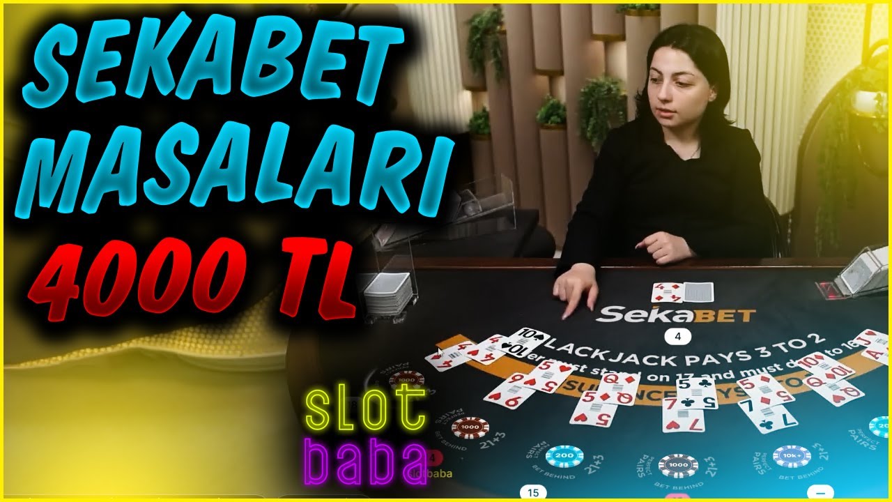SEKABET MASALARINDA 4000 TL / Slot Baba #blackjack - YouTube
