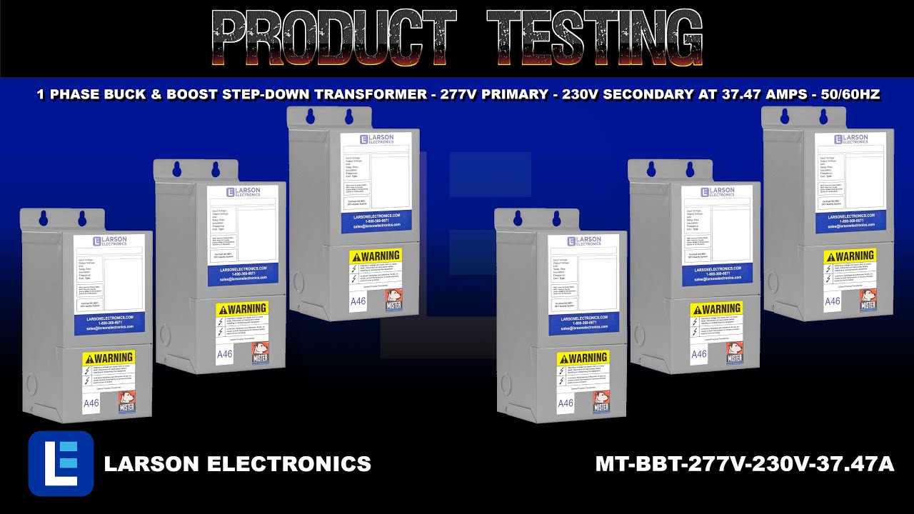 1 Phase Buck & Boost Step-Down Transformer - 277V Primary - 230V ...