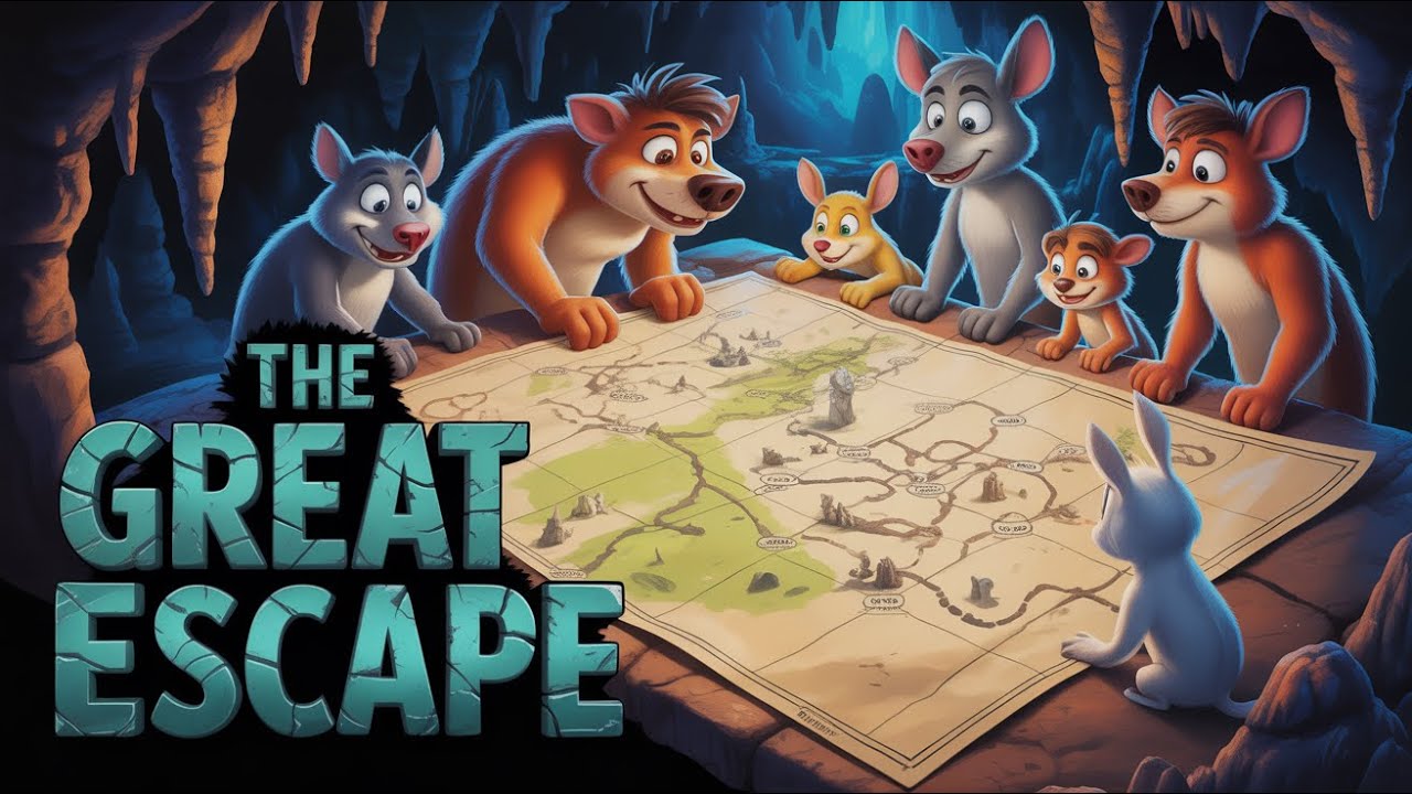 Learn English through Story ⭐️ The Great Animal Escape Storytelling ...