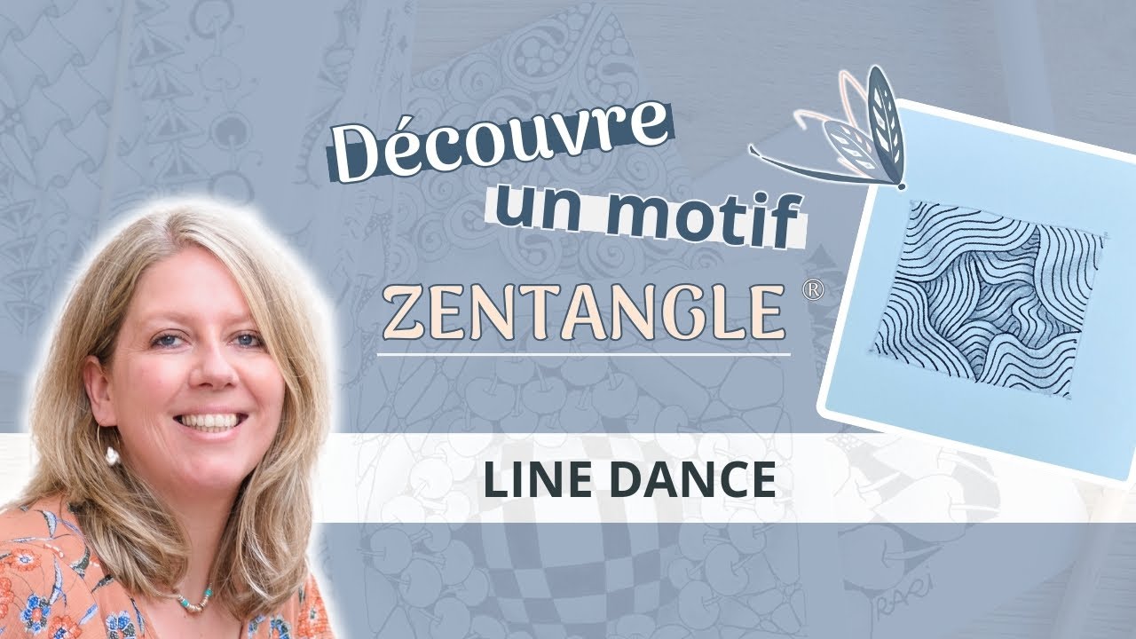 Tuto Zentangle Facile : Motif Line Dance - YouTube