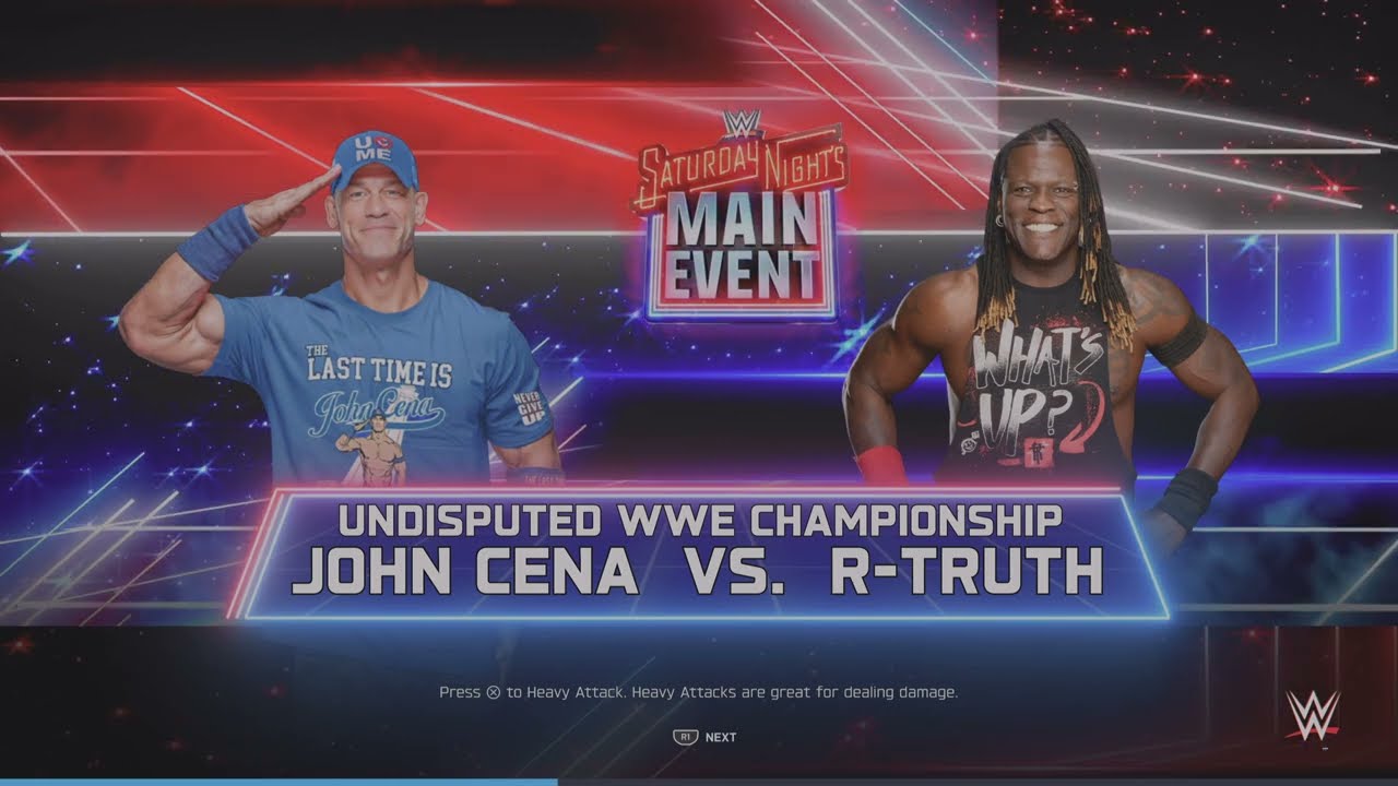 WWE 2K25 - John Cena vs R-Truth - SNME - YouTube