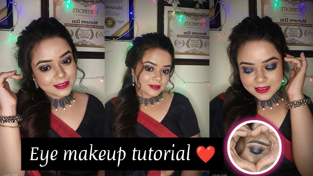 Simple eye makeup tutorial ️।। Eye makeup tutorial 😍।। # ...