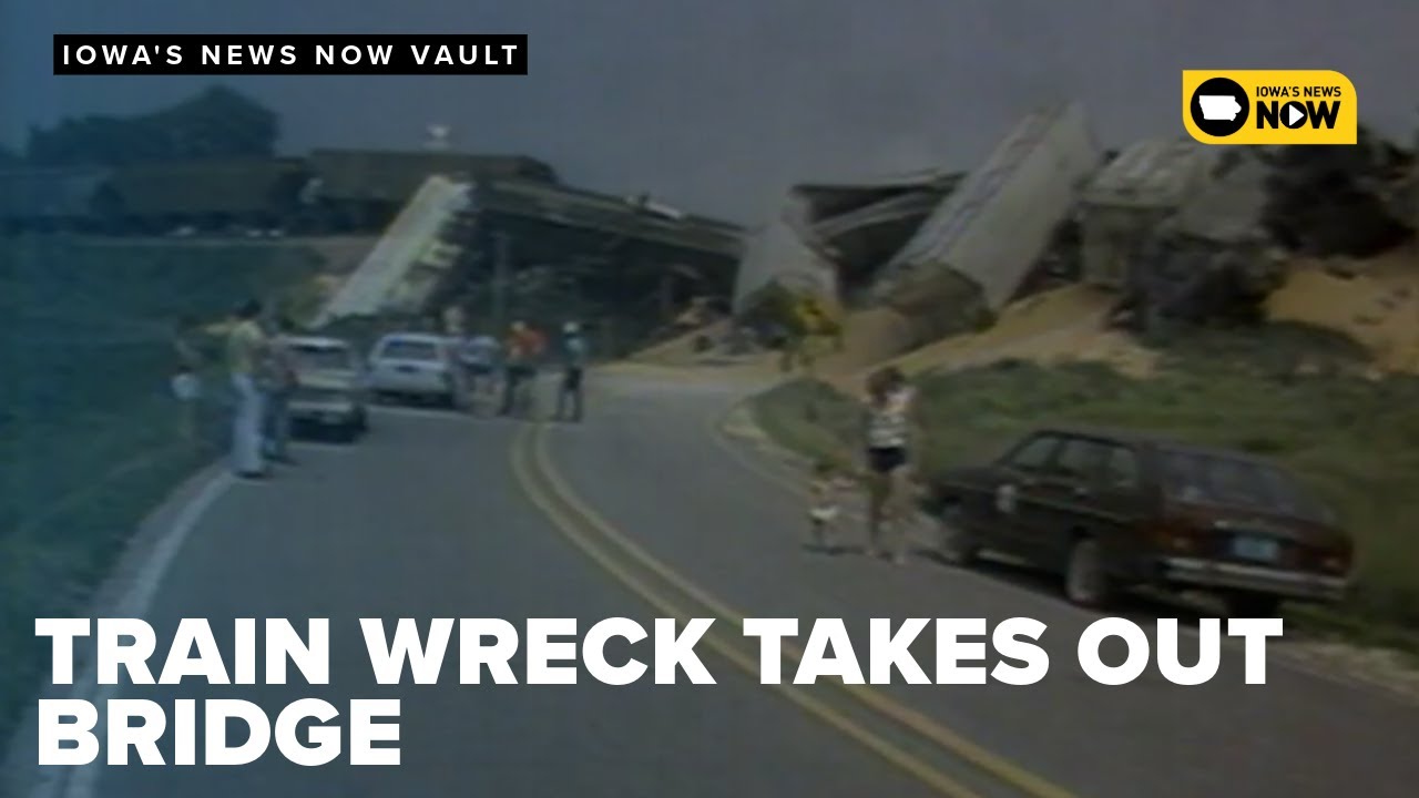 Postville Train Wreck Destroys Bridge | The Iowa's News Now Vault ...