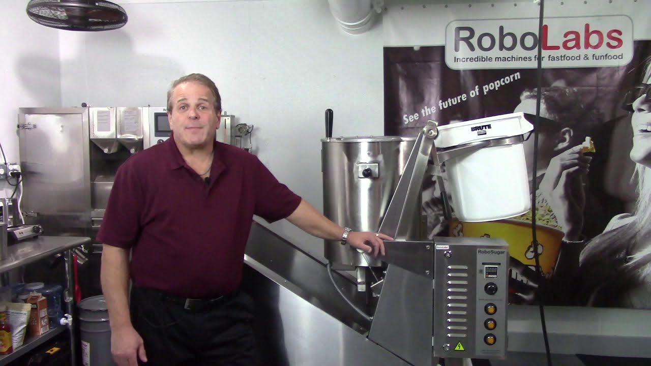 Making Caramel Popcorn with the RoboLabs RoboSugar Auto 10 - YouTube