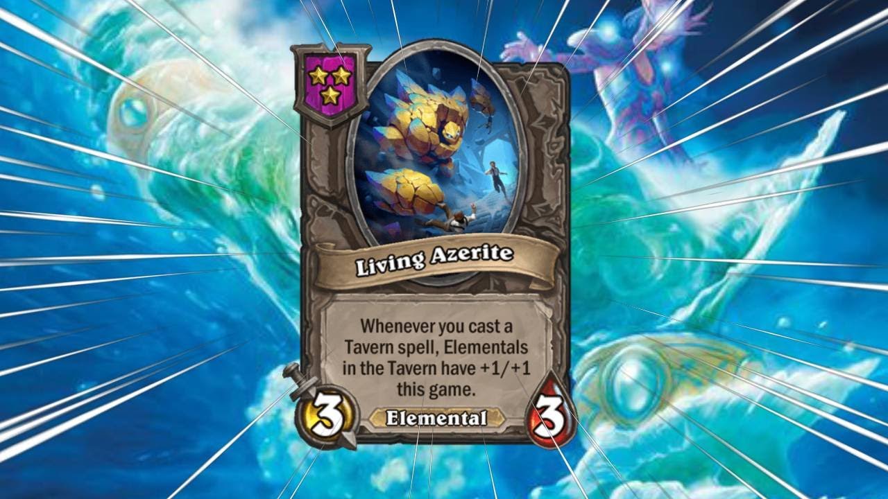 GIGA SCALING WITH 7 LIVING AZERITE?! | Hearthstone Battlegrounds - YouTube