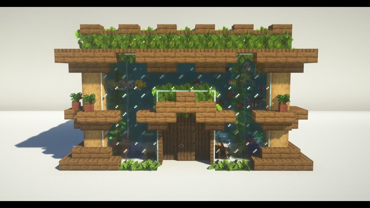 Minecraft: How to Build an Enchanting Aquarium Room Design - YouTube