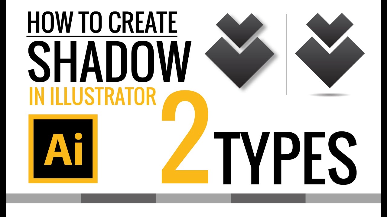 How to create shadow in Illustrator | 2 Types of Shadows | Zeedign ...
